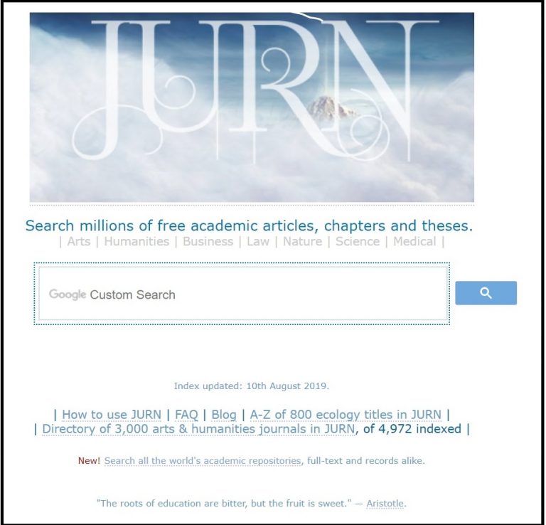 JURN: A search tool for open access content - QMed Knowledge Foundation