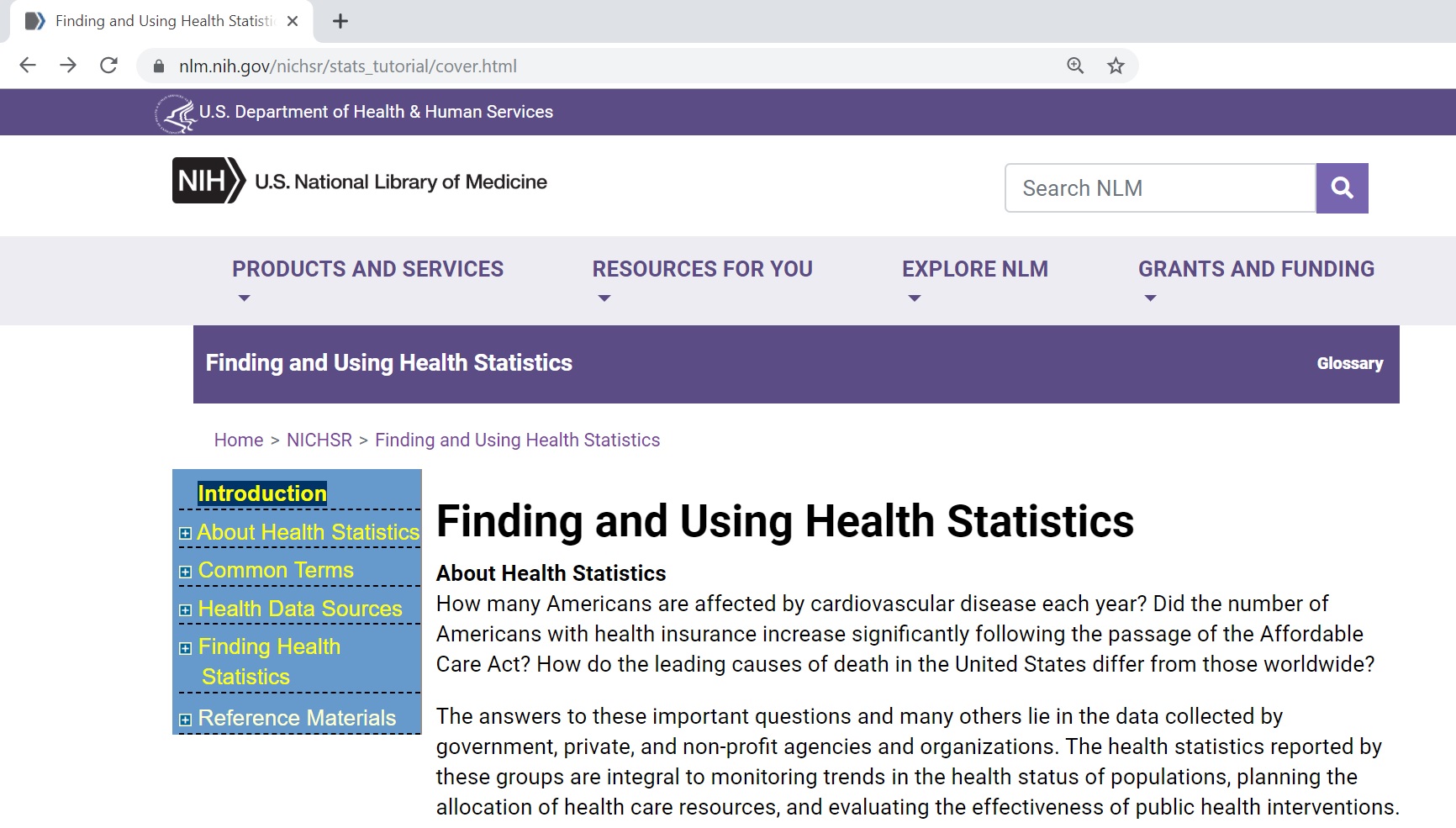 Finding and Using Health Statistics - QMed Knowledge Foundation