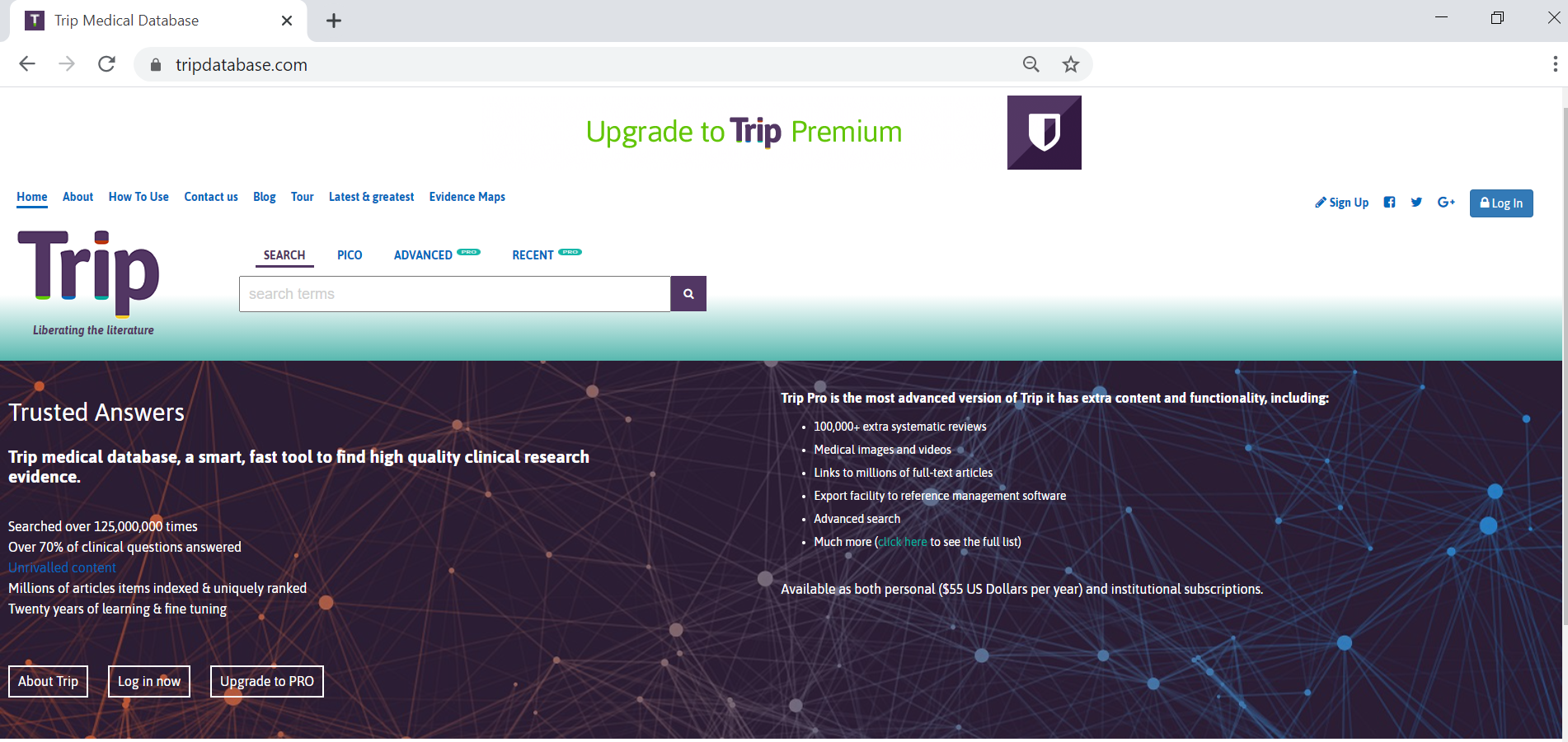 Trip Database - QMed Knowledge Foundation